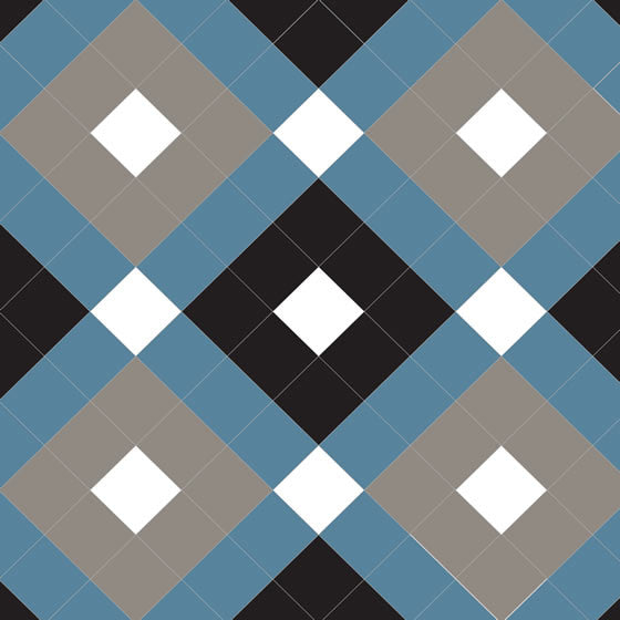 Doon Tile Design | Dark Blue/Grey/Black/Super White | Victorian Floor ...